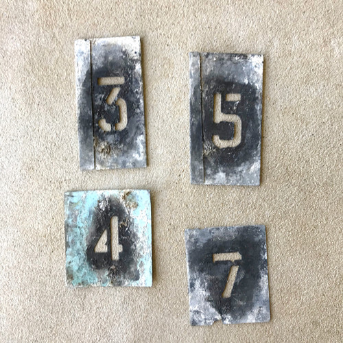 Vintage Number Stencils | Merchants of the Sea