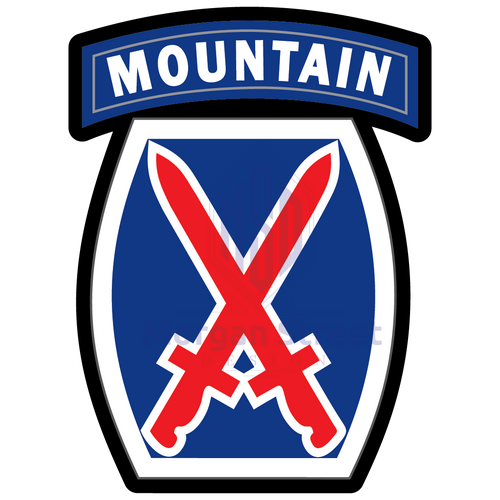 10th Mountain Division Decal | morganstreetdesign