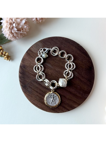 Silver and Gold Link Bracelet | Alexis Seeley Desig