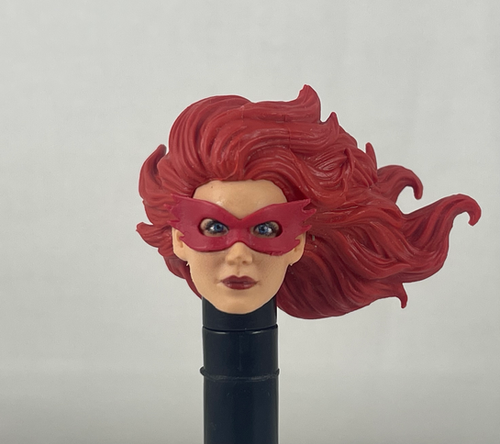 Marvel Legends Firestar Red Flowing Hair Female Head 1/12 Figure Custom ...