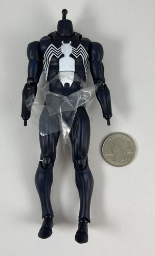 MAFEX Marvel Black Suit Spider-Man Male Body 1/12 Figure Custom Fodder ...