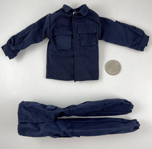 21st Toys Ultimate Soldier SWAT Police Navy Blue Solid Uniform 1/6 ...