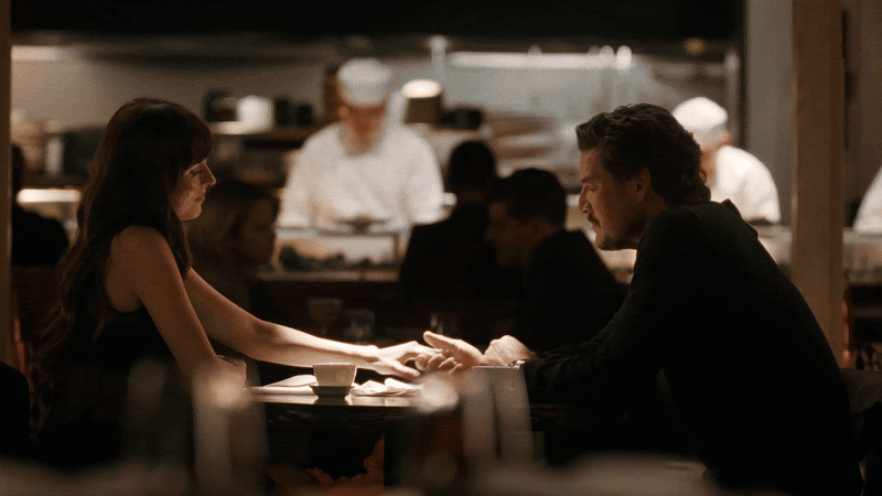 Exclusive Photos: Dakota, Chris & Pedro Cozy Up in MATERIALISTS Shoot