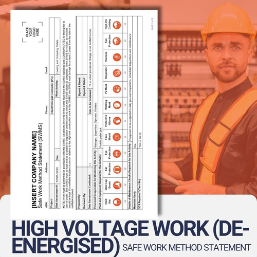High Voltage Work (de-energised) SWMS | Everything OHS