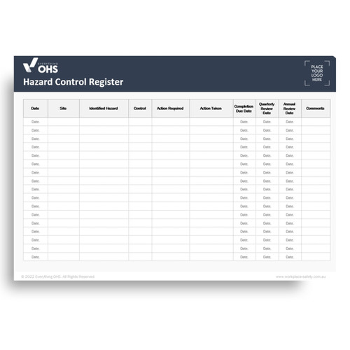 Basic Hazard Register | Everything OHS