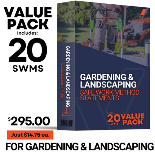Gardening & Landscaping Safe Work Method Statements (SWMS) Value Pack ...