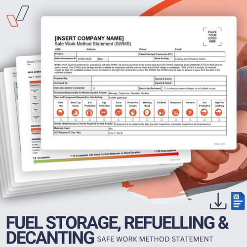 Fuel Storage, Refuelling & Decanting SWMS | Everything OHS