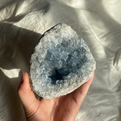 Large celestite cluster | Wildflower Gems | Online Crystal Shop