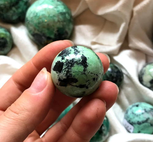 RARE Variscite sphere 20e | Wildflower Gems