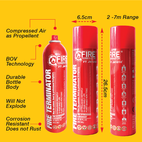 Fire Terminator FT JN1010® Hydrodynamic Spray ***Expiry: May 2035 ...