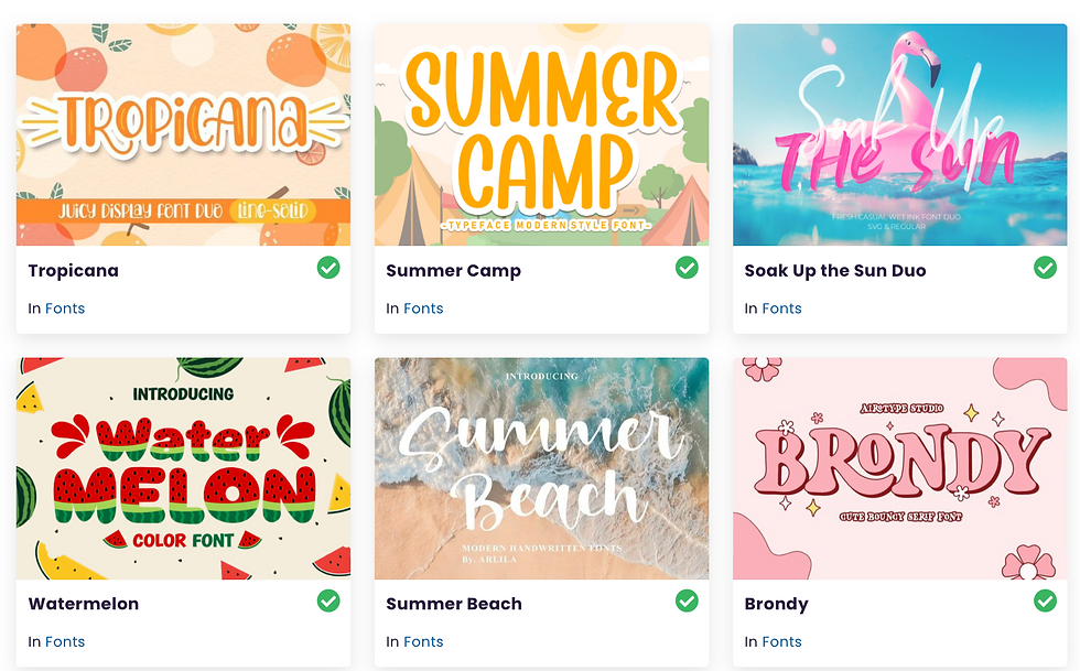 Summertime fonts: 12 summer fonts with commercial use license (2024)