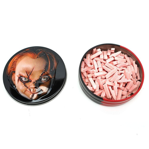 Chucky Childsplay Candy in Collectible Tin | collectors-box.com