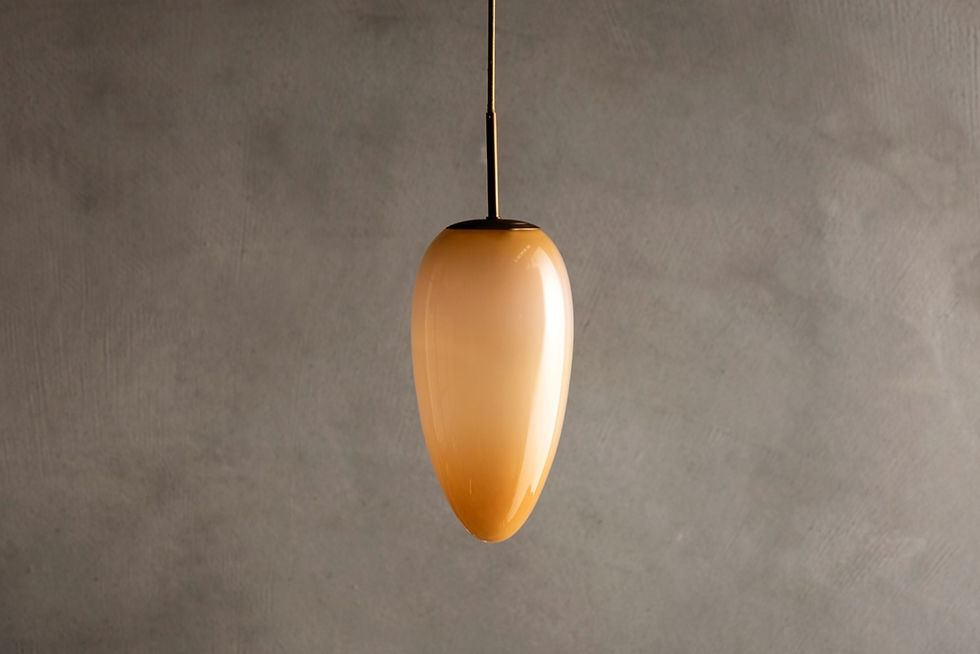 Mellow Pendant Light - Raindrop - Apricot | HausLights