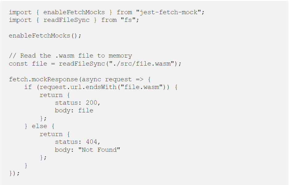 Testing Webassembly With Jestjsdom