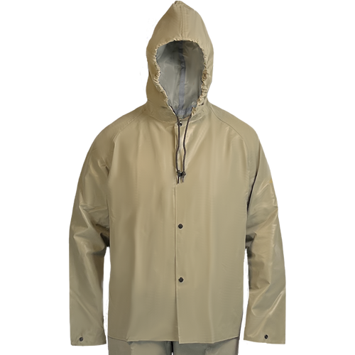 300AHJ - Neoprene Jacket w/ Hood Storm Flap ASTM D6413 (OD Green) | LPW
