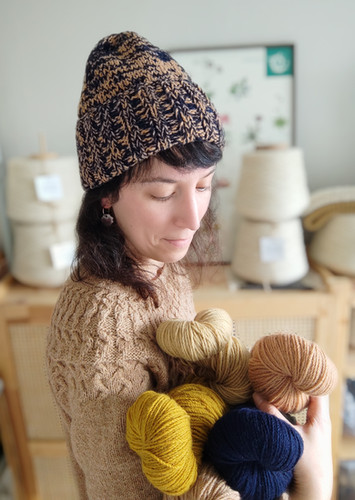 Patron tricot - bonnet Méli mélo | Knitty and Woolly