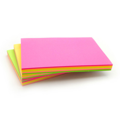 Sticky Notes | Neon Multi-Coloured | 3" x 5" / 76mm x 127mm | 100 ...
