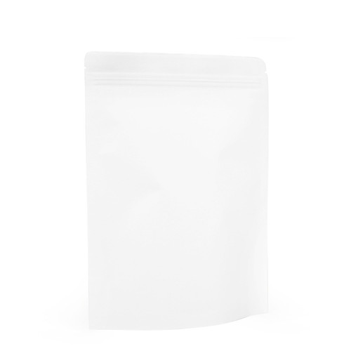Stand-Up White Food Pouches - 170 x 240 x 40mm | Evergreen Goods