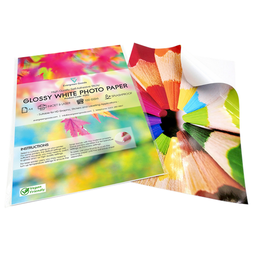 Glossy sticker paper store