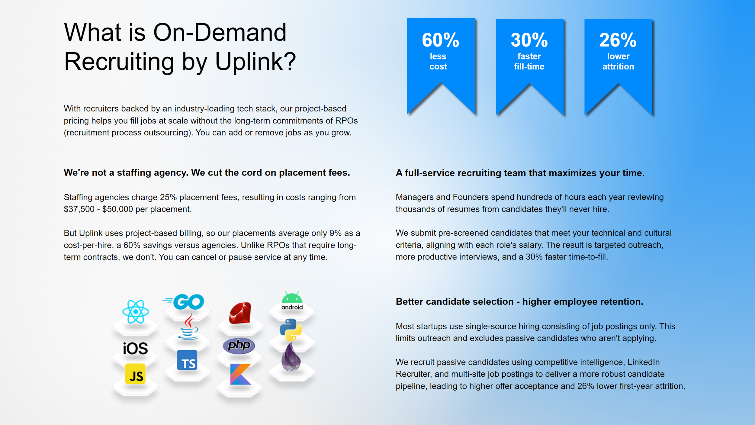 Why Uplink? | Software Engineer Recruiters On-Demand