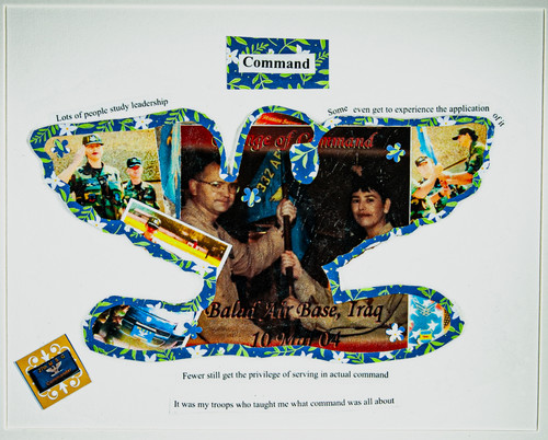 Original "Command" Artwork in Custom Handmade Frame! | WoundedNotWorthless