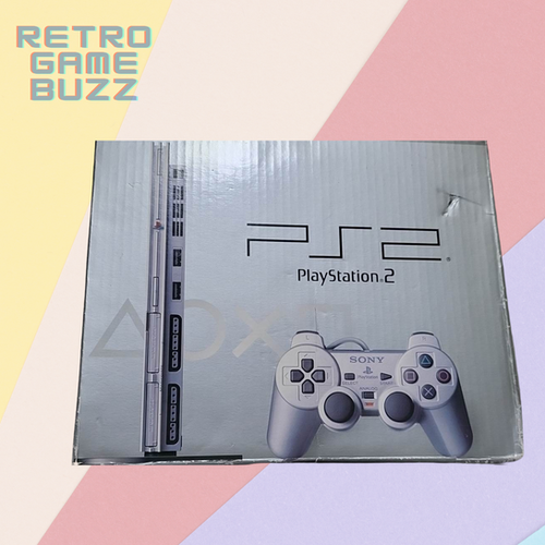 PS2 Satin Silver Edition Complete in Box | Retro Game Buzz