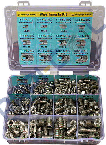 M3 M4 M5 M6 M8 M10 M12 ( SET OF 500Pcs INSERTS) SS Metric Self Tapping ...