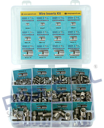 M3 M4 M5 M6 M8 M10 M12, Solid Inserts Stainless Steel 250Pcs Self ...