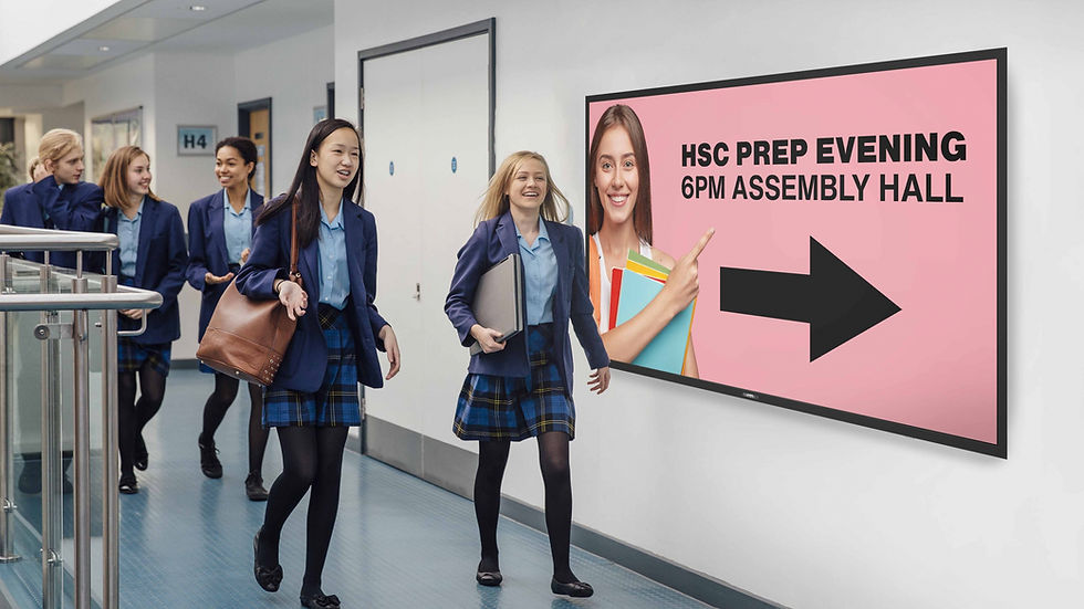 5 Benefits of using digital signage at your school