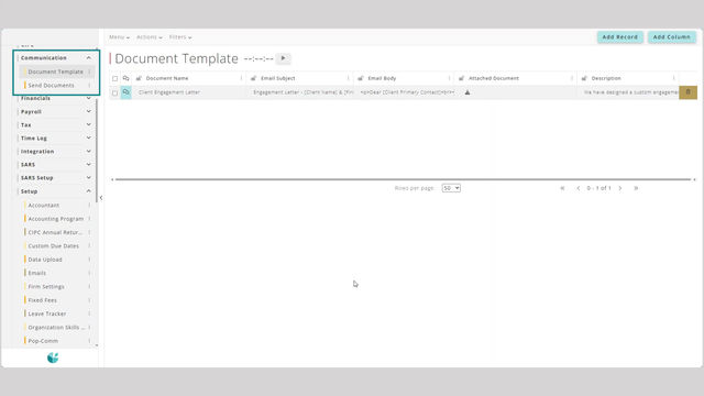 Document Templates & Send Documents