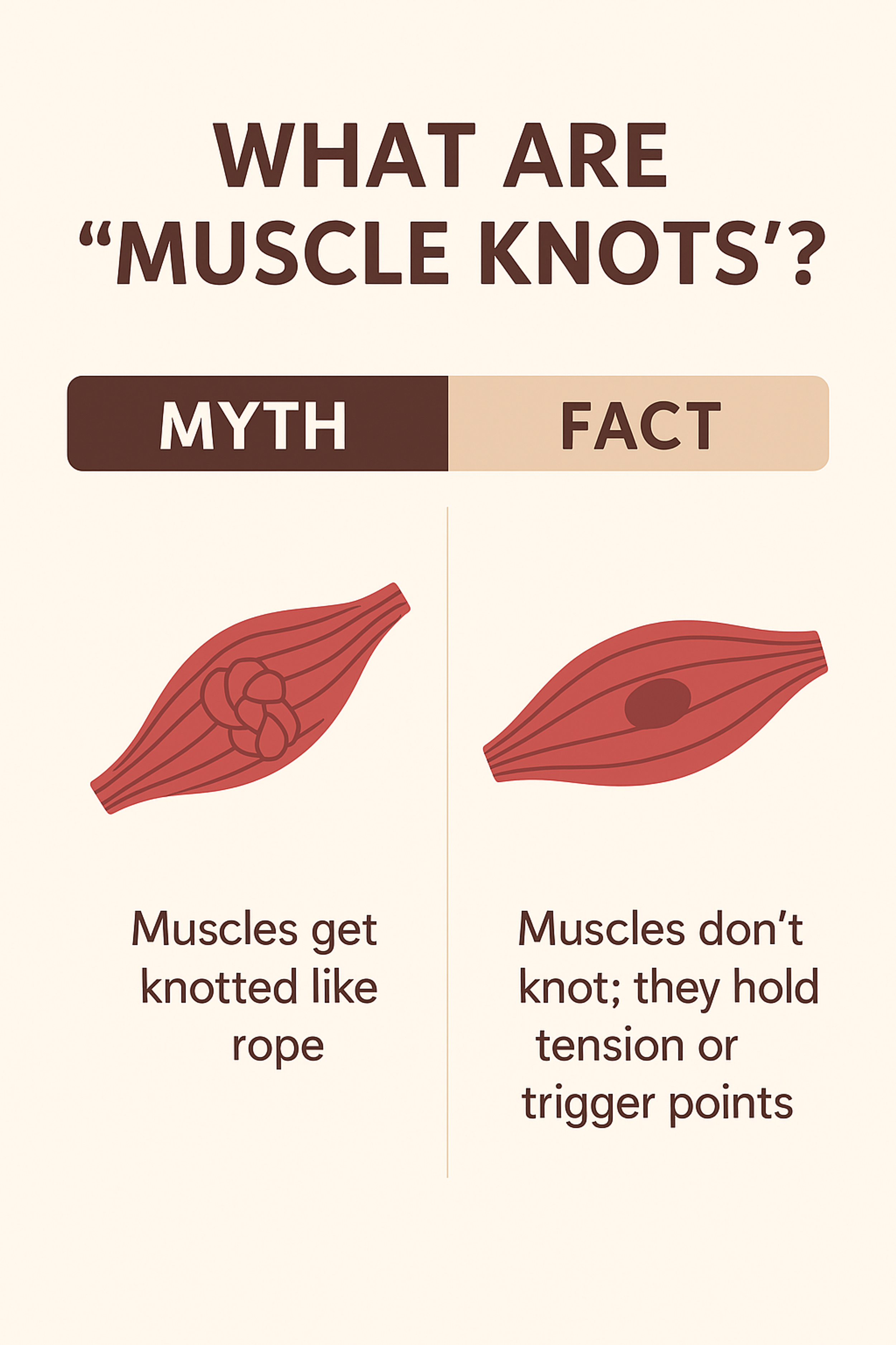 What is a muscle "knot"?