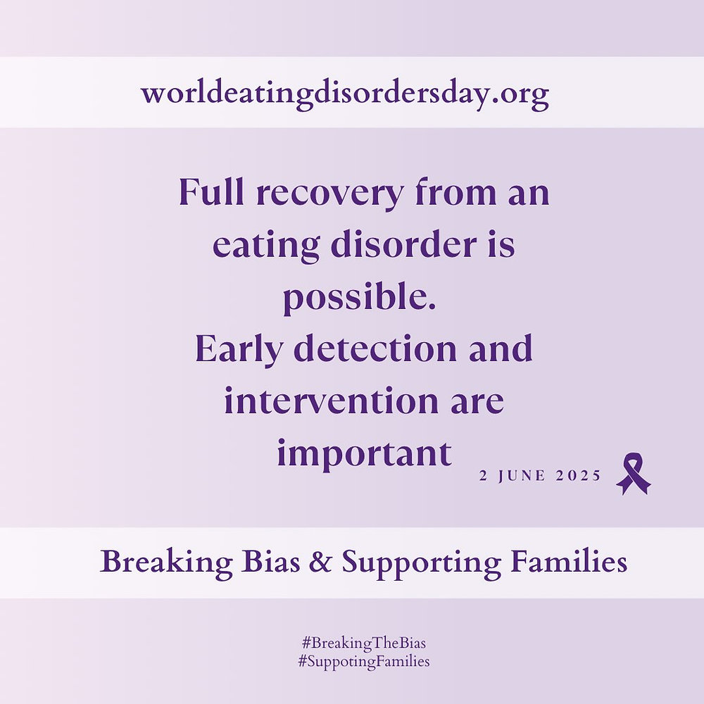 World Eating Disorder Action Day - June 2, 2025
