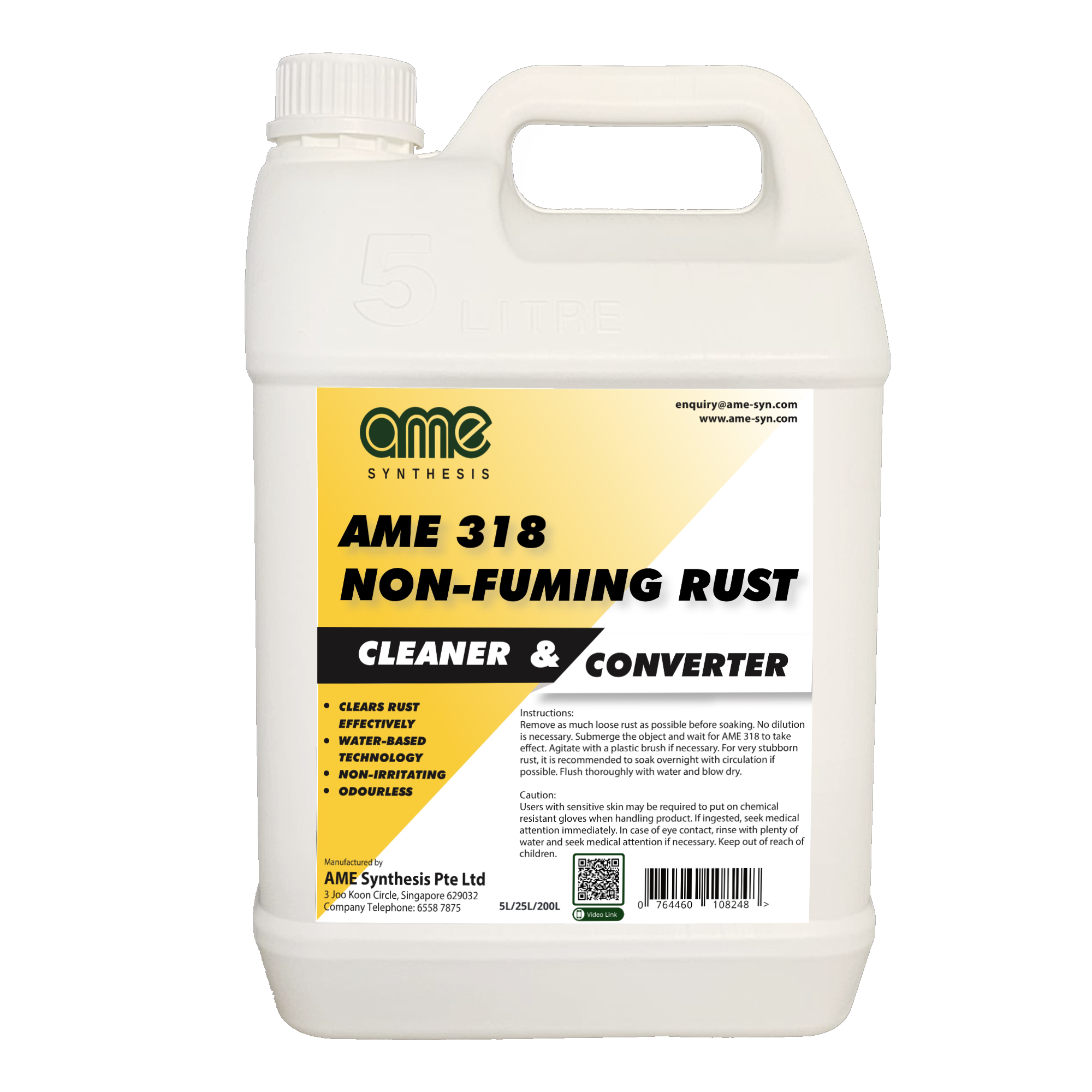 AME 318 Non-Fuming Rust Cleaner & Converter