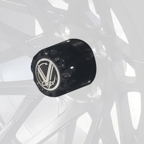 VC Wheel Cap Black Finish [4 & 6 Seater] | VCarts | Road Ready!