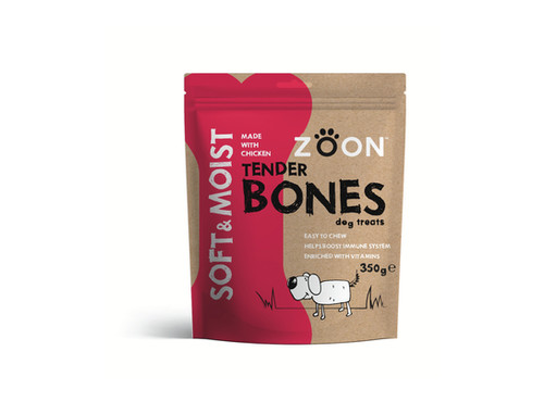 Soft and Moist Tender Bones Dog Treats by Zoon - 350g | Treats 4 Dogs