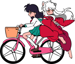 Kagome and Inuyasha - Layered Vector - Digital Files | Lucky Cat