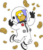 Homer Space Chips - The Simpsons - Layered Vector - Digital Files ...
