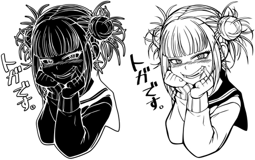 Himiko Toga - Boku no hero - Layered Vector - Digital Files | Lucky Cat