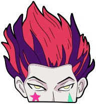 Hisoka Peek - Hunter x Hunter - Layered Vector - Digital Files | Lucky Cat