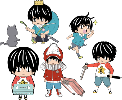 Kotaro Lives Alone Bundle - Layered Vector - Digital Files | Lucky Cat