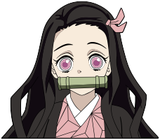 Nezuko - Demon Slayer - Layered Vector - Digital Files | Lucky Cat