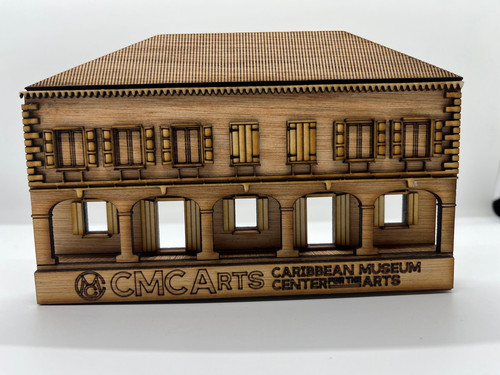 Michael Crumpton - CMCArts Bldg Wooden Magnet | CMCArts