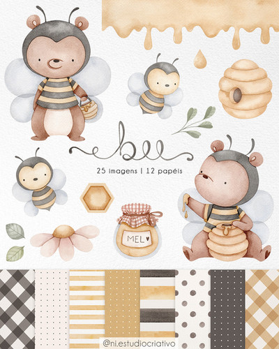 Mini Kit Digital Bee | Ni Estudio Criativo