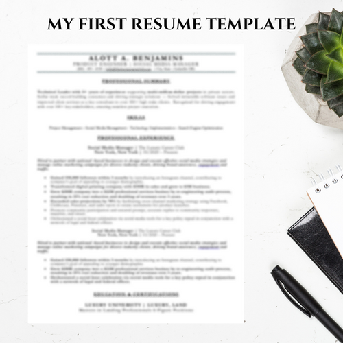 My First Resume | Luxury Career Club