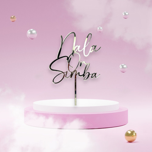 Nala or Simba Gender Reveal Cake Topper | Xdbycoco