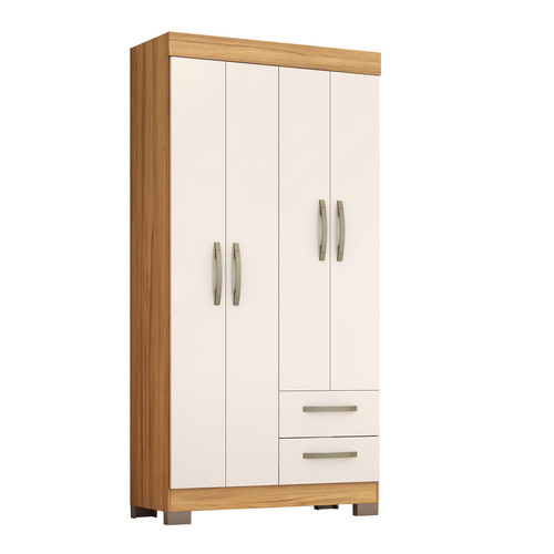 ROPERO ABBA 4 PUERTAS 2 CAJONES NT6010 FREIJO TREND | OFF WHITE ...