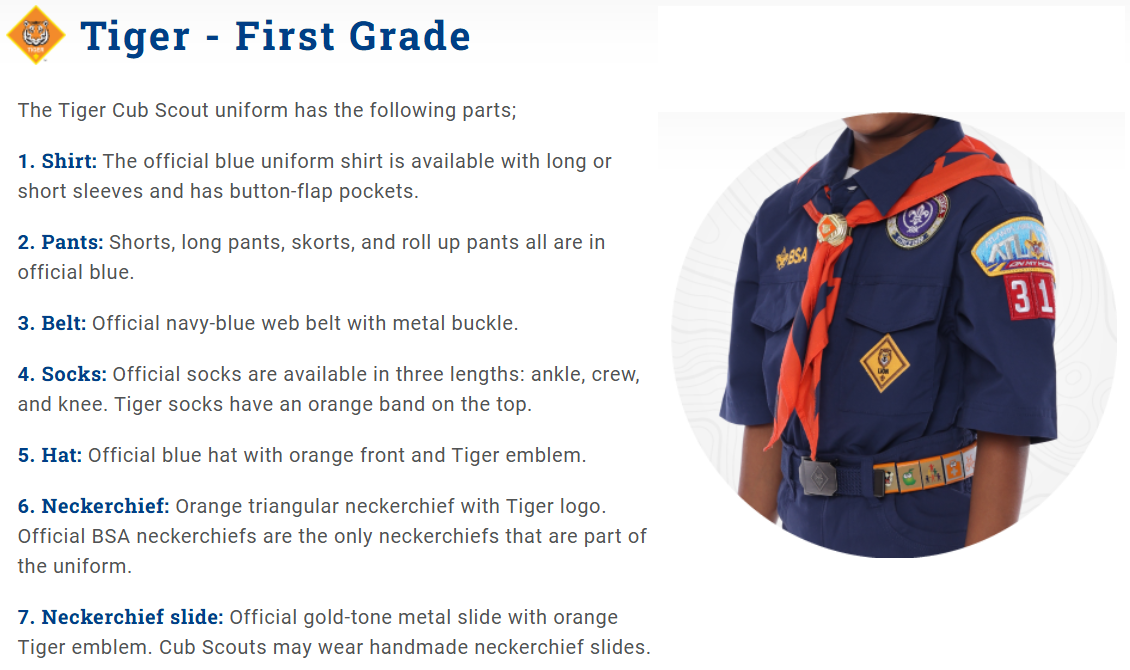 Tiger's Uniform