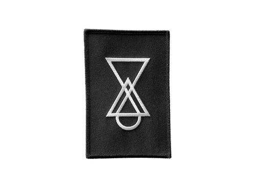 Patch / Modern / Black | Bloodred Hourglass