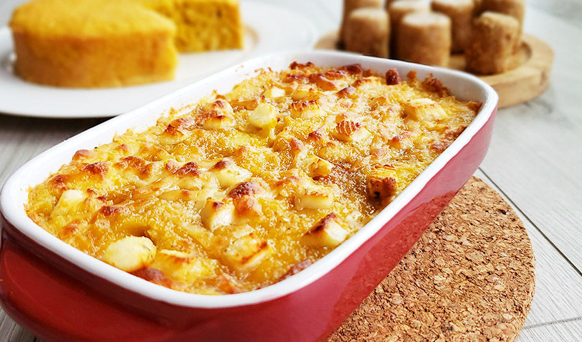 Pamonha de forno salgada, receita prática e sem glúten