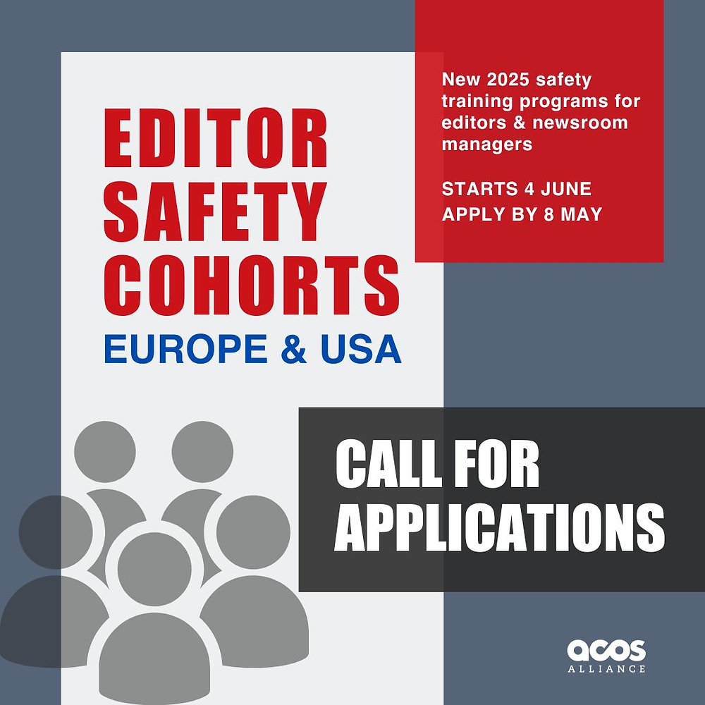 2025 Editor Safety Cohort Programs in Europe and USA: Call for ...